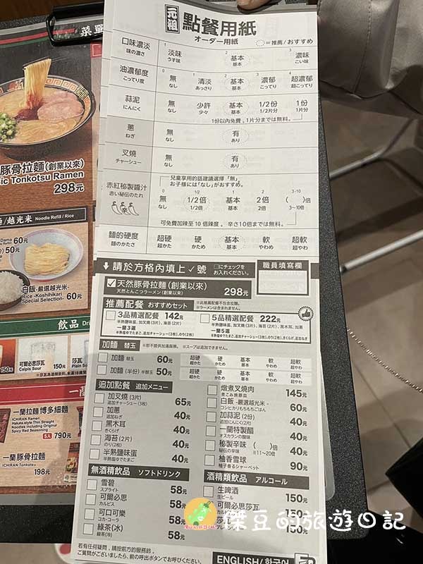 美味探險：解鎖台中一蘭拉麵(朝富店)的美味體驗│台中美食│台中西屯│台中拉麵 – 傑豆的旅遊日記